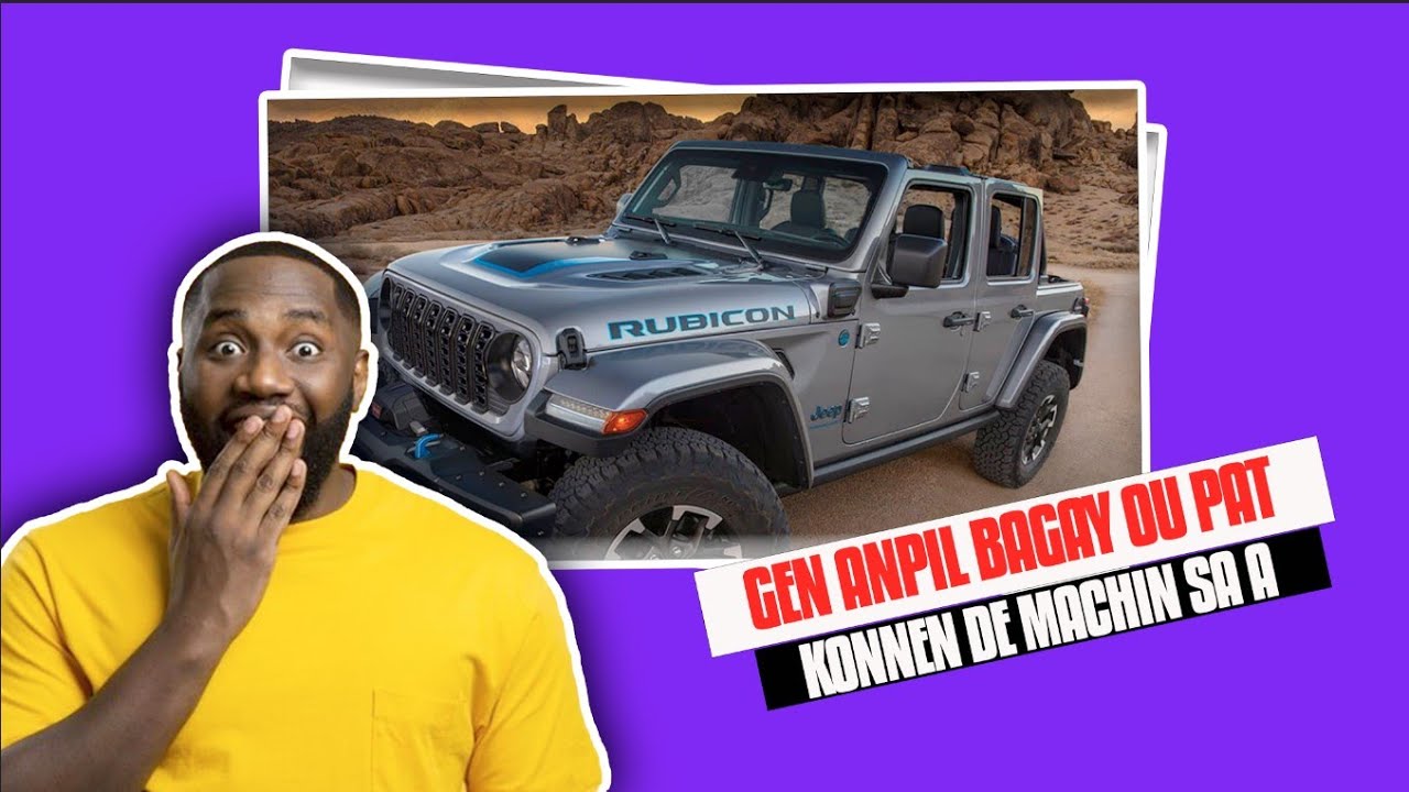 Jeep wangler gen anpil bagay ou pat konen de machin saa.. ebyen vinn ...