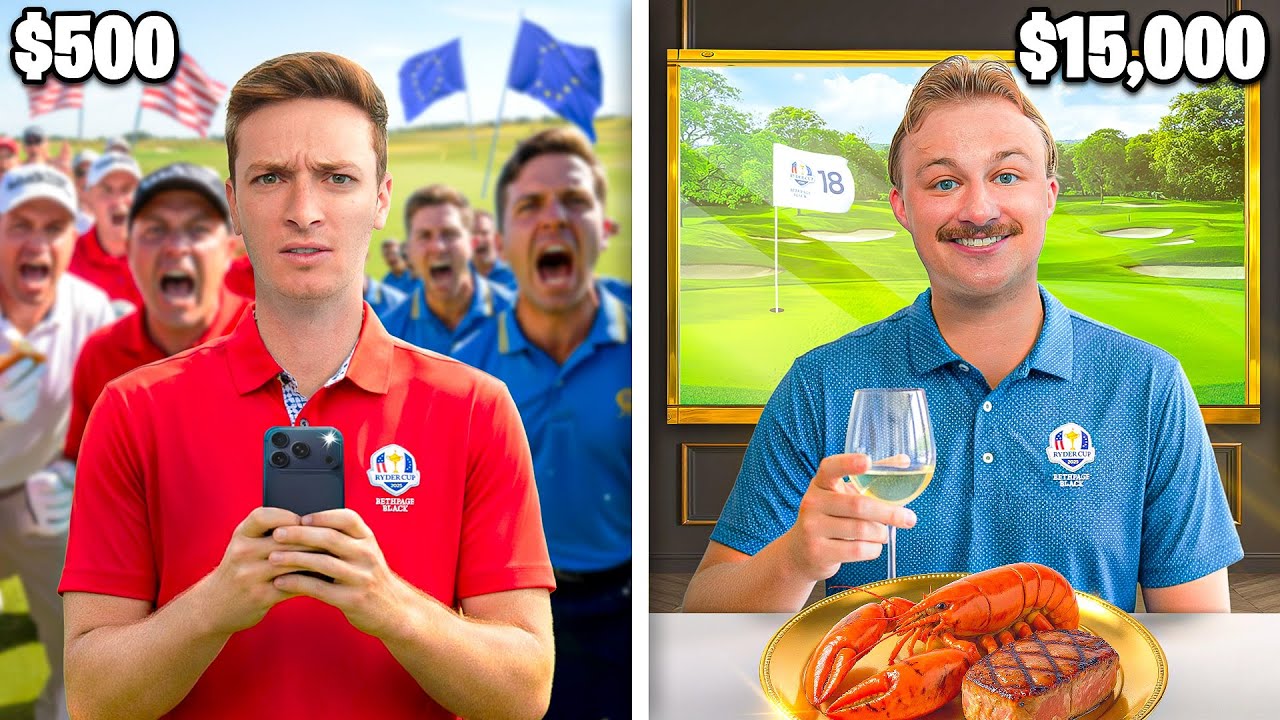 $500 vs. $15,000 Ryder Cup Experience - YouTube