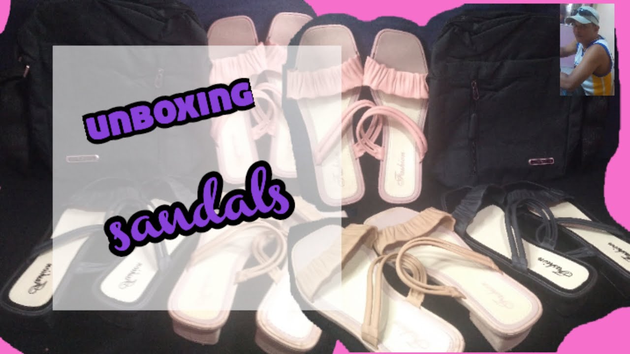 4 minutes satisfying with unboxing ladies sandals | mak jen - YouTube