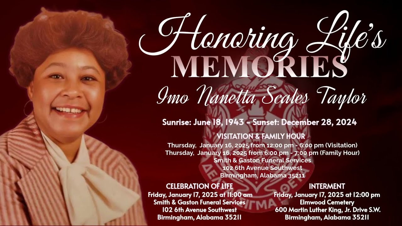 Celebration of Life for Sister Imo Nanetta Scales Taylor - YouTube