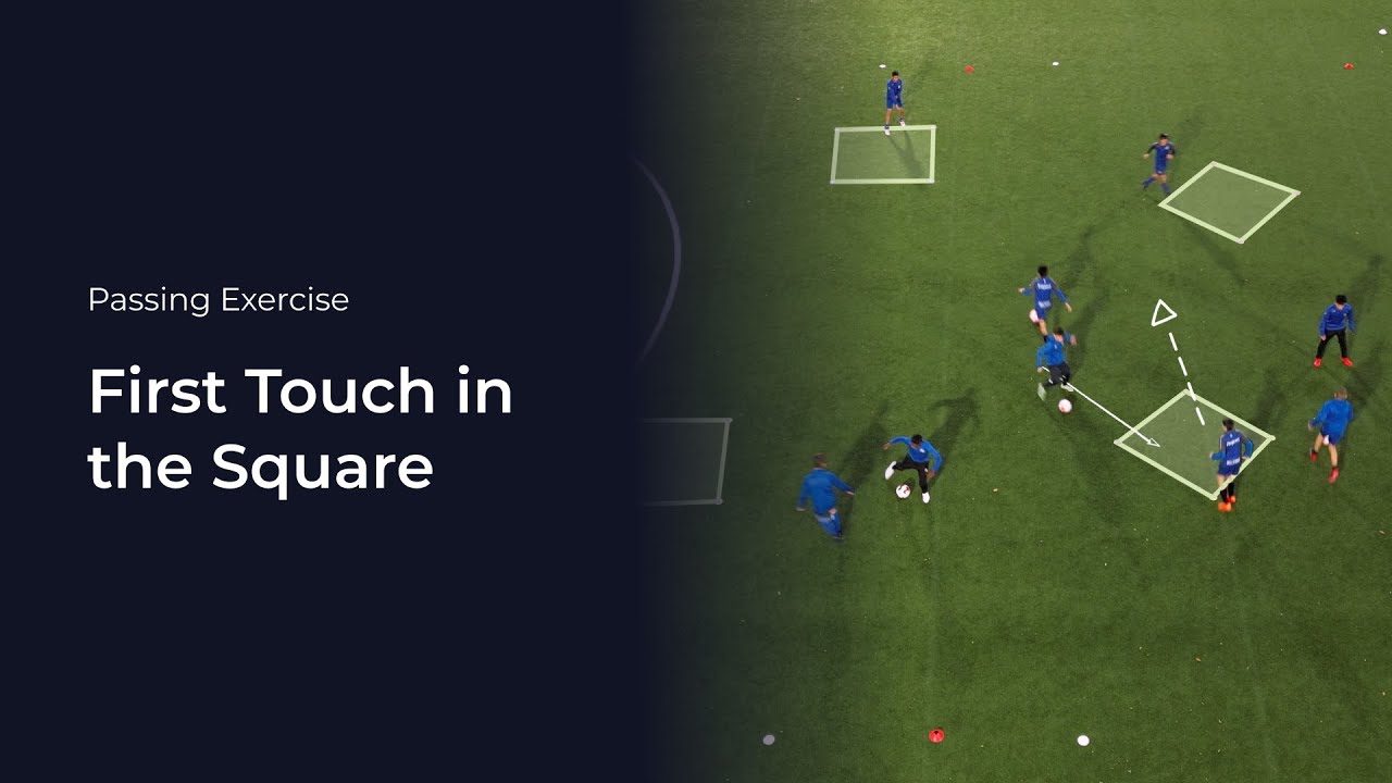 First Touch in the Square | Soccer Coaching Drill - YouTube