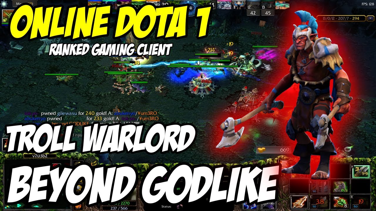 Dota 1 Jah'rakal/Troll Warlord Game of Trash talk Ranked Gaming Client ...