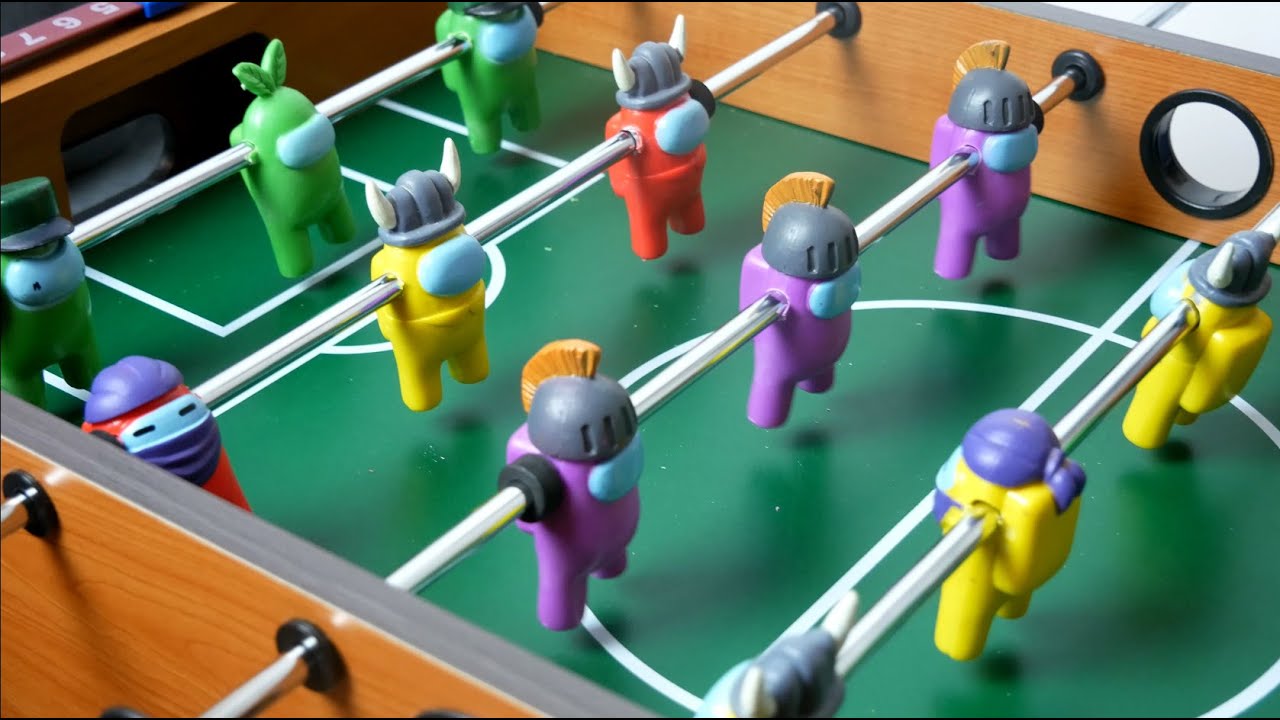 AMONG US Football Table Game - AMONG US AS PLAYERS? - YouTube