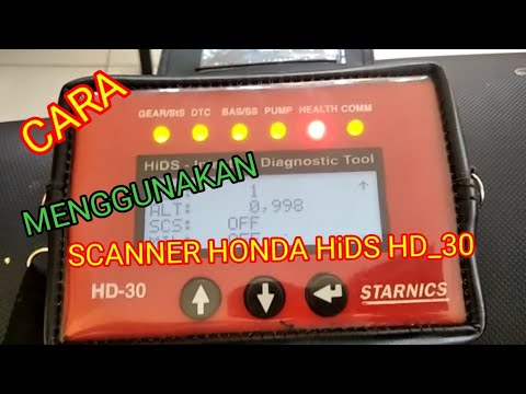 Cara Menggunakan scanner injeksi Honda HiDS HD_30 - YouTube