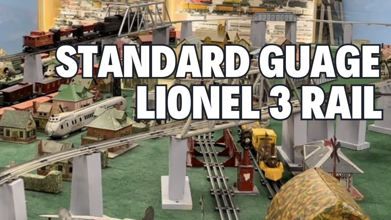 Lionel 3 Rail Standard Gauge Model Train Layout in Action The World's ...