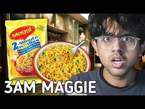 Do not cook MAGGIE at 3 AM Challenge - YouTube