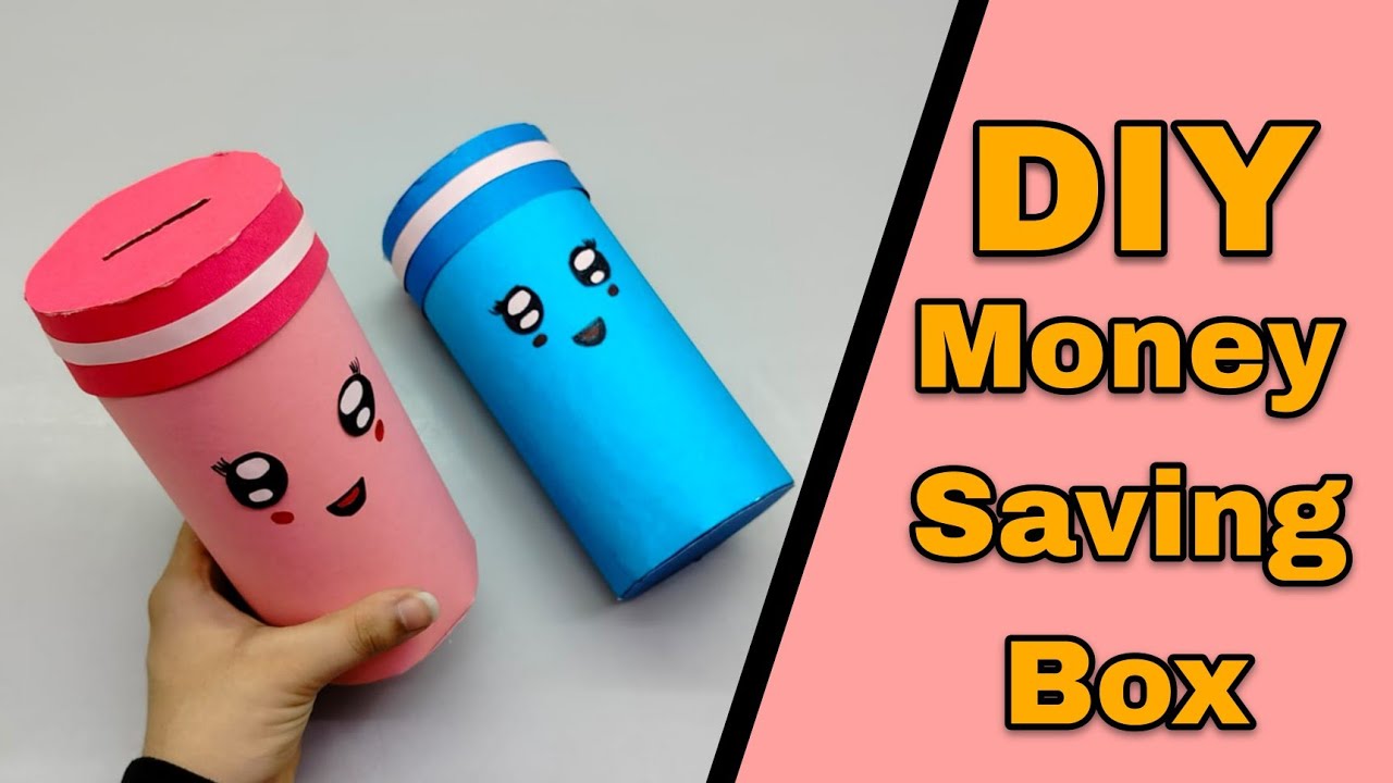 Kawaii Money Bank | Cute Money Bank From Cardboard / how to make money ...