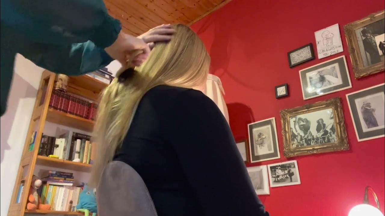 🐣ASMR🎧Haare Kämmen & Flechten mit meiner Cousine #hairplay #brushing an Ostern relaxing # ...