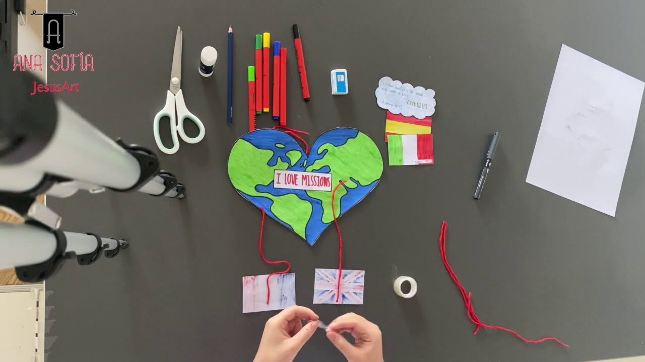 Craft: A missionary heart. Manualidad: Un corazón misionero - YouTube