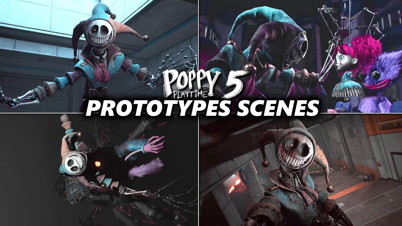 Poppy Playtime Chapter 5 - All Prototype Scenes - YouTube