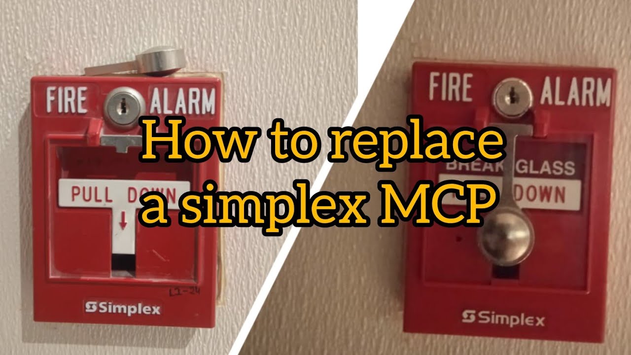 ||how to replace a simplex manual call point and program||fireman tech ...