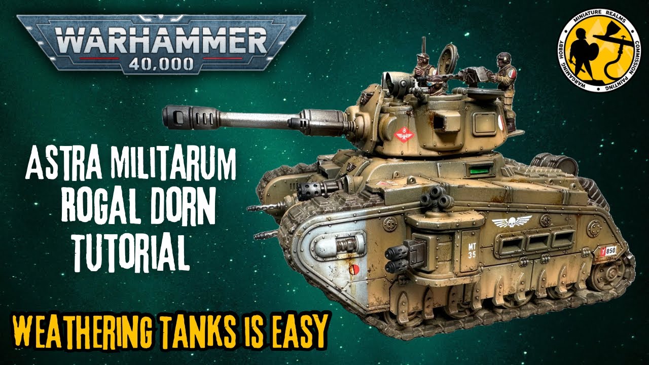 Warhammer 40k | Astra Militarum | Rogal Dorn Tank Painting Tutorial ...