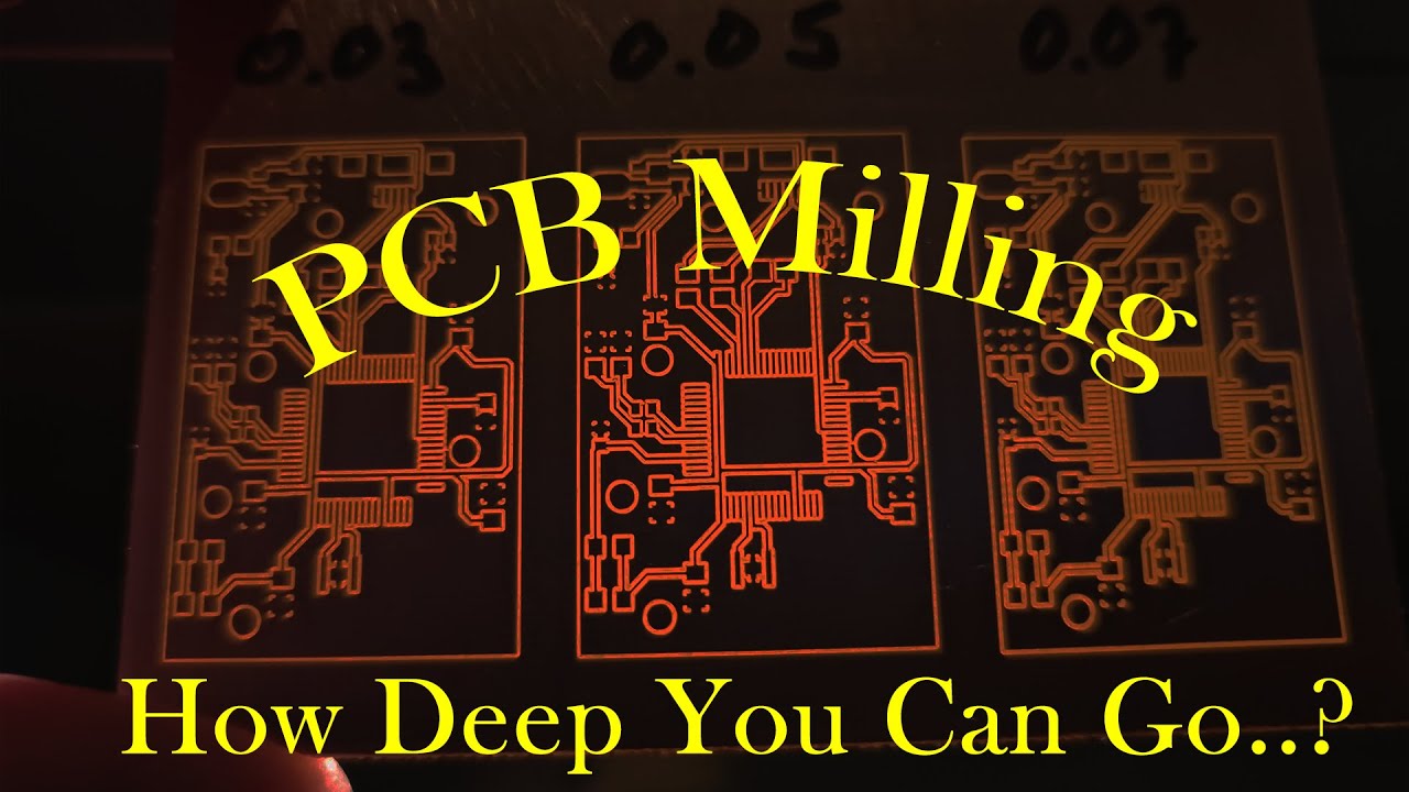 How to make a PCB prototyping with UV soldermask milling depth How Deep ...