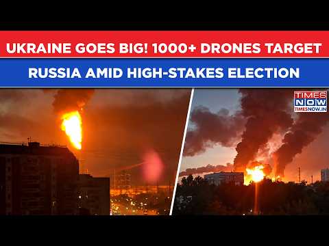 Russia Under Fire! Ukraine Fires 1000+ Drones In Massive Moscow Attack Amid Polls - 400 Flee, 2 Dead
