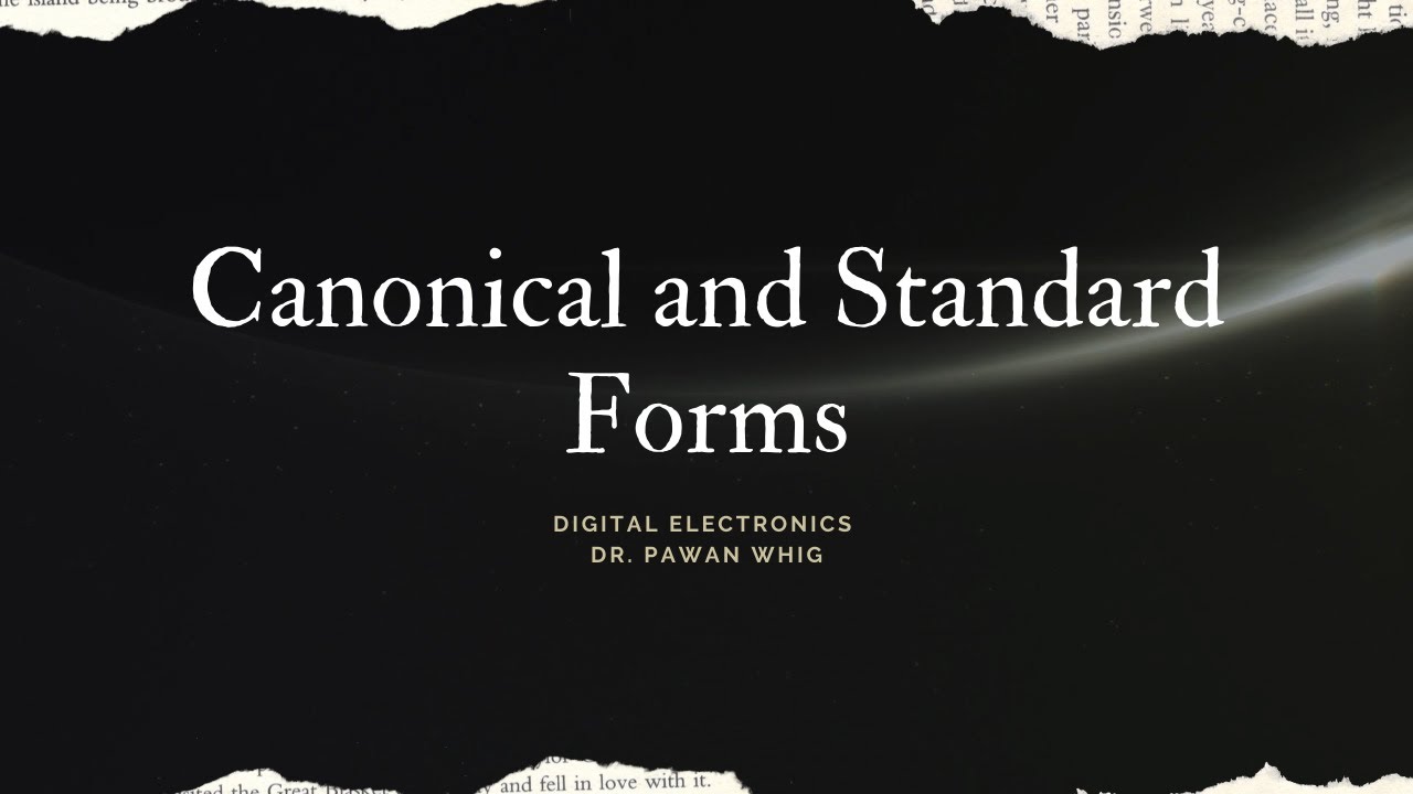 Difference Between Canonical And Standard Forms In 2 MINUTE YouTube Difference Between Canonical And Standard Forms In 2 MINUTE YouTube