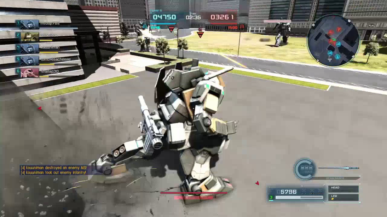 Gundam Battle Operation 2: Armored GM In The City - YouTube
