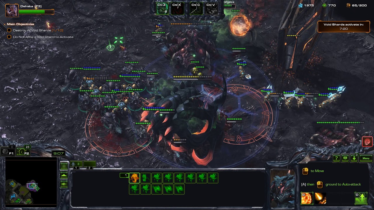 Starcraft II Co-op - Mastery Level 81 pt 1 - Dehaka - YouTube
