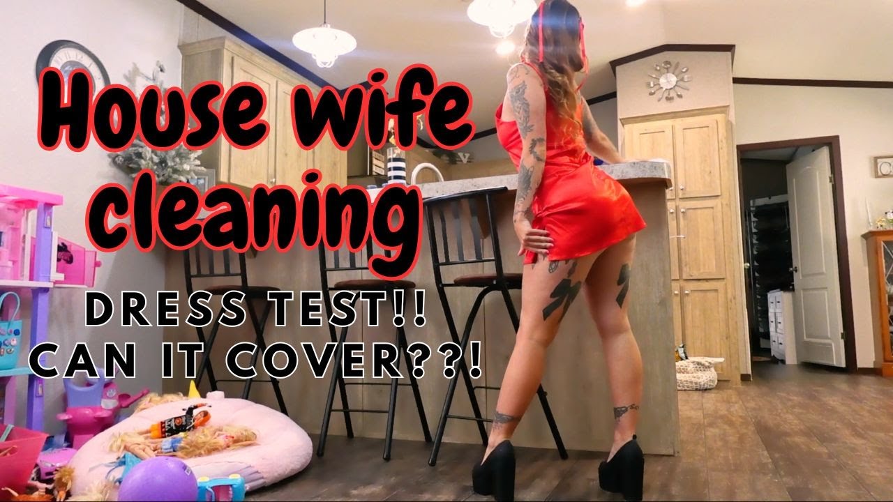 HOUSE WIFE CLEANING// Dress form/ function review! - YouTube