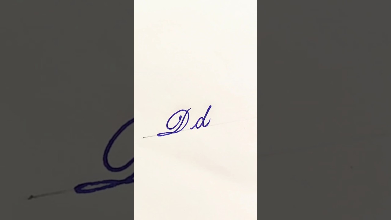How To Write D And d In cursive handwriting art calligraphy How To Write D And d In cursive handwriting art calligraphy