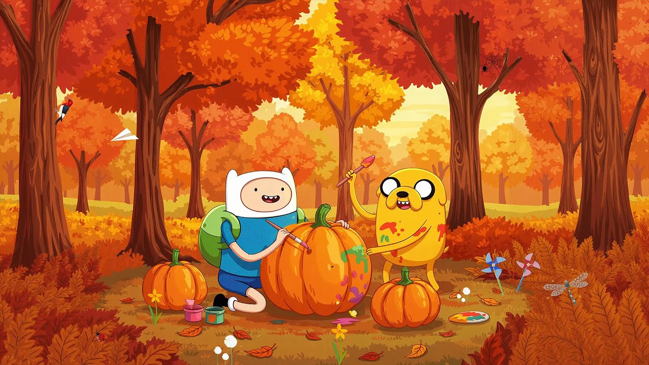 Finn & Jake's Fall Adventure 🍂 Chill & Creative - Chillhop Beats - Work ...