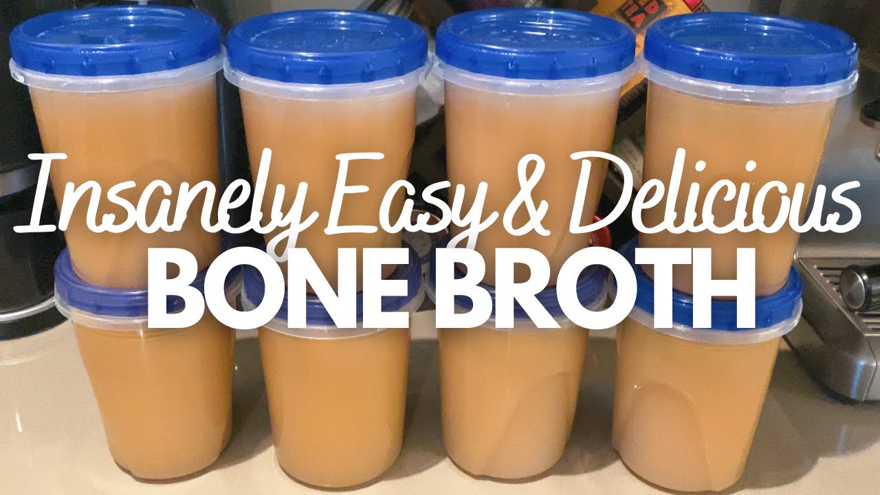 Insanely Easy Bone Broth Recipe | No Special Equipment - YouTube