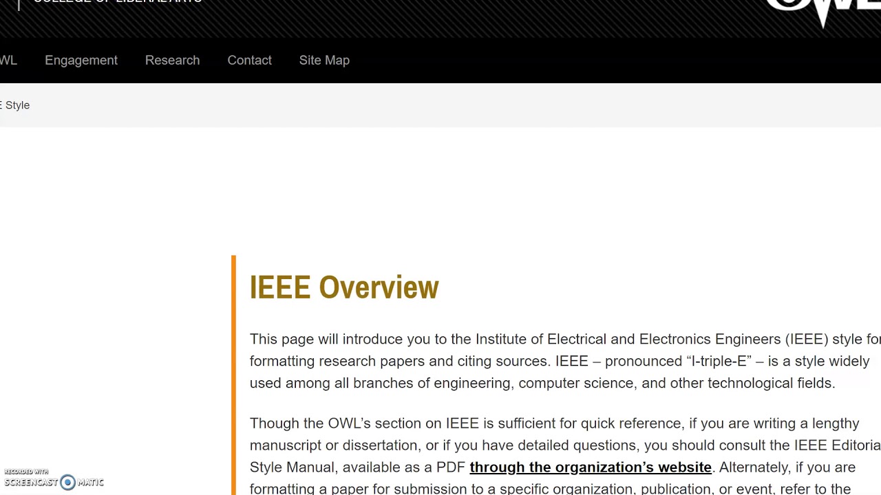 Referencing and Formatting Tools Part 2: IEEE APA MLA - YouTube