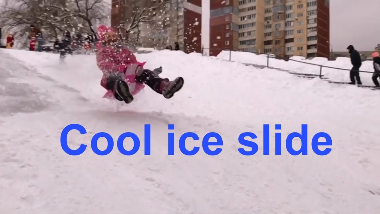 Ice slide for kids - YouTube