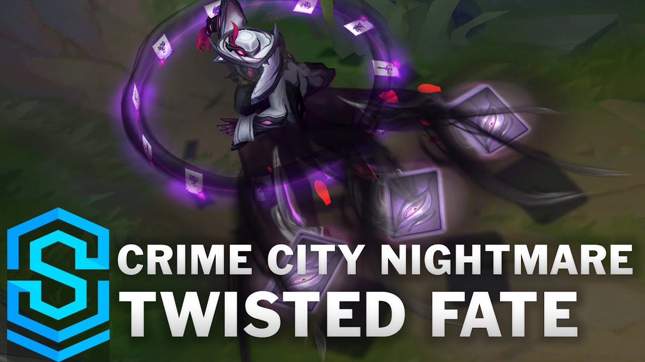 Crime City Nightmare Twisted Fate Skin Spotlight - Pre-Release - League ...