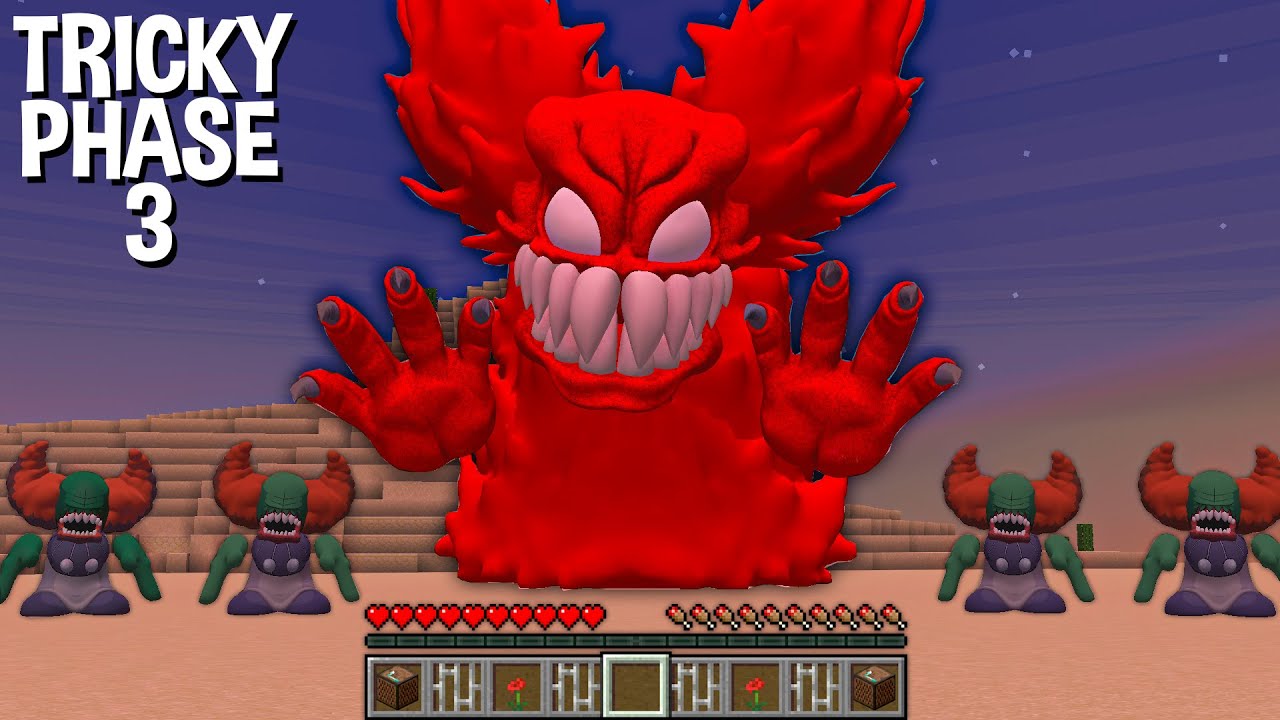 Is It POSSIBLE To BEAT TRICKY PHASE 3 In Minecraft ??? MEGA BOSS - YouTube