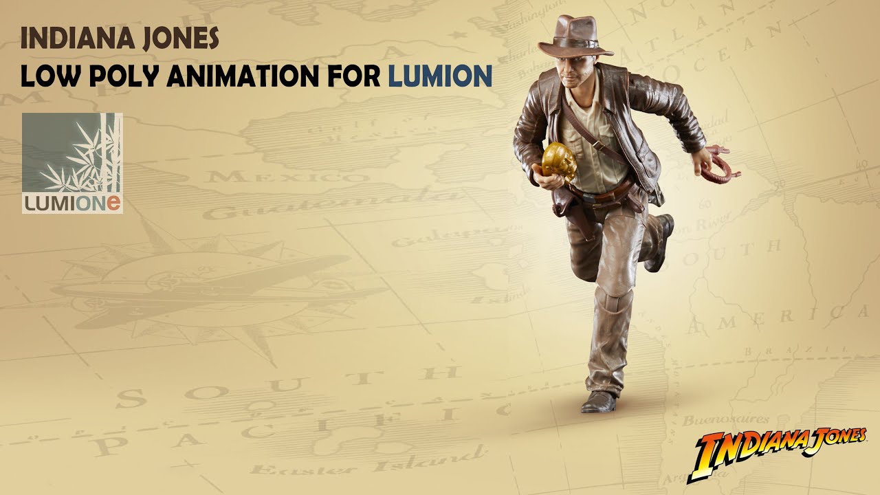 Indiana Jones low poly animation for Lumion | Lumion Easy - YouTube