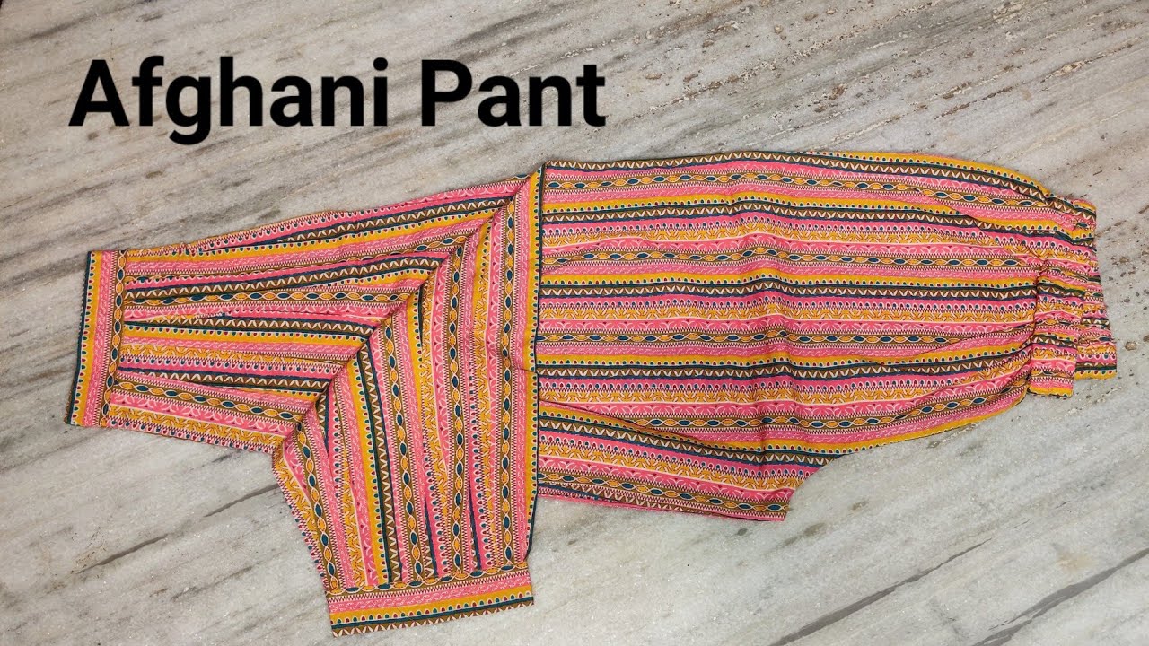 New Trendy trouser design cutting and stitching || Afghani pant design ...