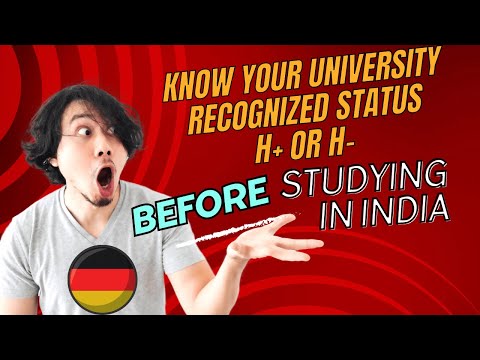 How To Find Recognized Status Of Your Indian University🏢🇩🇪