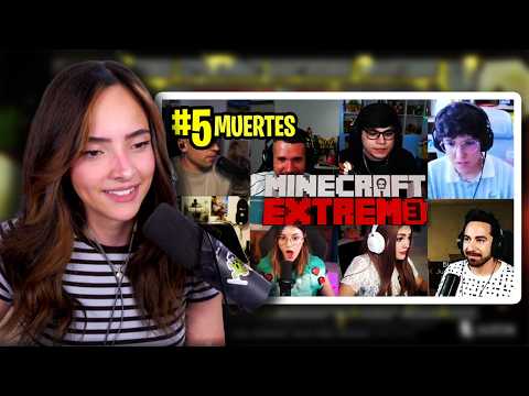 VICKY REACCIONA A LAS MUERTES Y MOMENTOS DE PVP DE MINECRAFT EXTREMO DIA 5