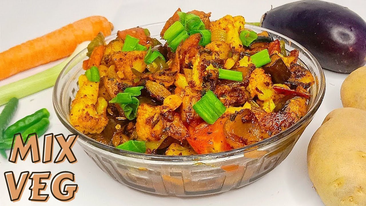 Mix veg sabji | Mix veg recipe | Mix veg | Indian dinner | Indian lunch ...