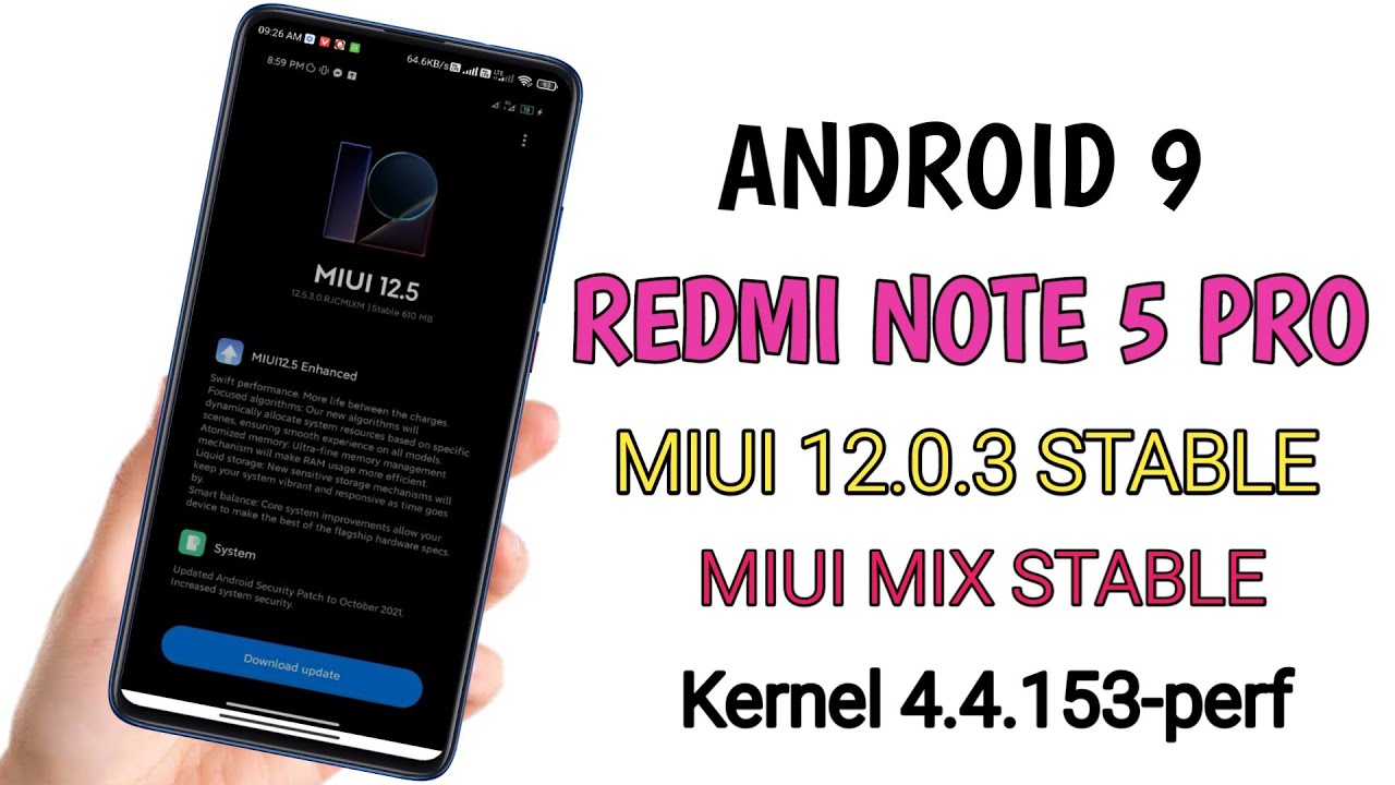 Redmi Note 5 Pro | Android 9 Stable | Update miui 12.0.3 stable Miui 12.5 | Features & Review 🔥 ...