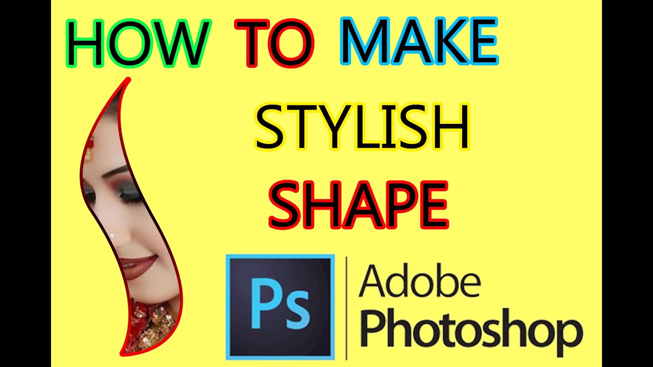 How to make stylish shape in photoshop - YouTube