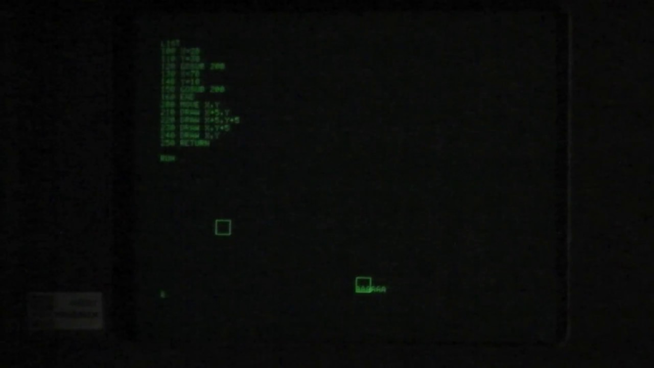 Introduction to the Tektronix 4051: Part 3 (Program Control) - YouTube