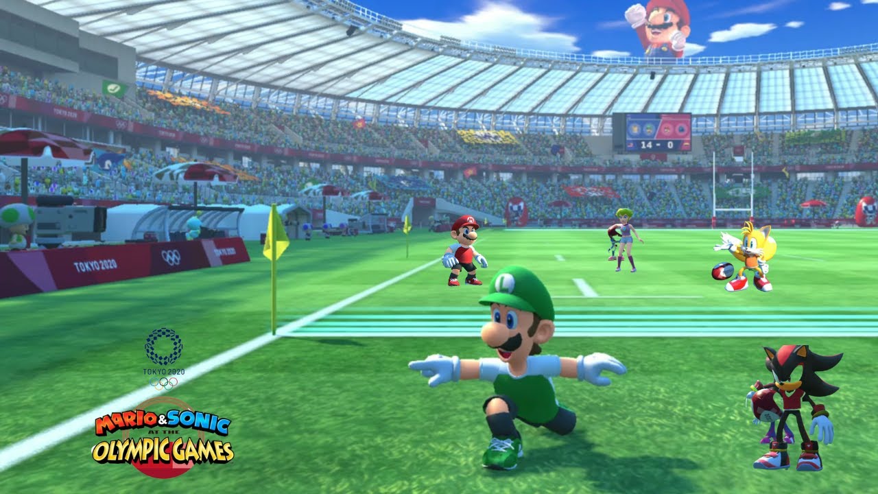 Mario & Sonic At The Olympic Games Tokyo 2020 Rugby Sevens Tails ,Wario ...