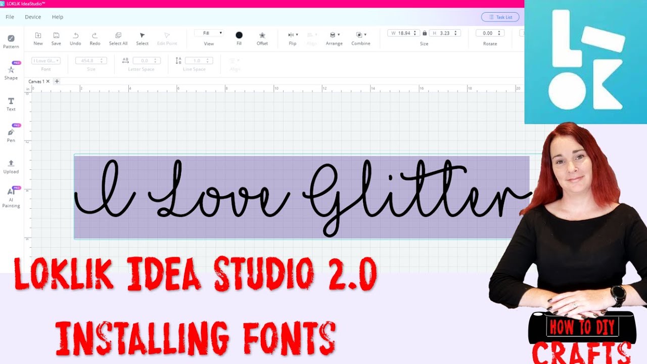 LOKLiK Idea Studio 2 0 Installing Fonts Tutorial - YouTube