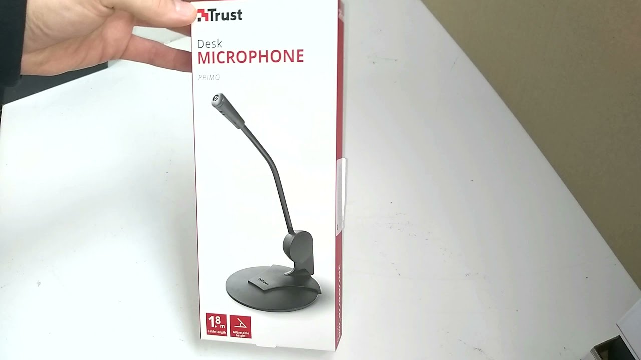 Микрофон Trust Primo Desk Microphone - YouTube