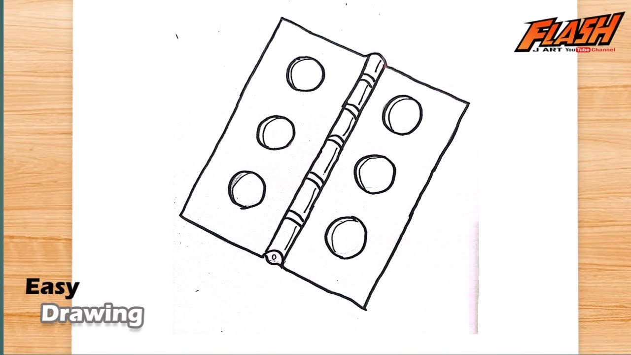 how to draw hinges - YouTube