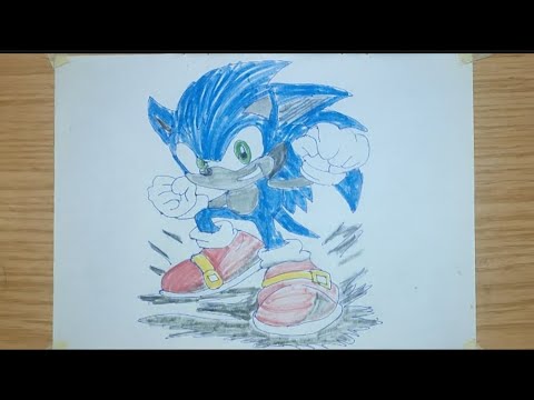 كيفيه رسم سونيك القنفذ رسوم متحركة| Drawing Sonic the Hedgehog ...