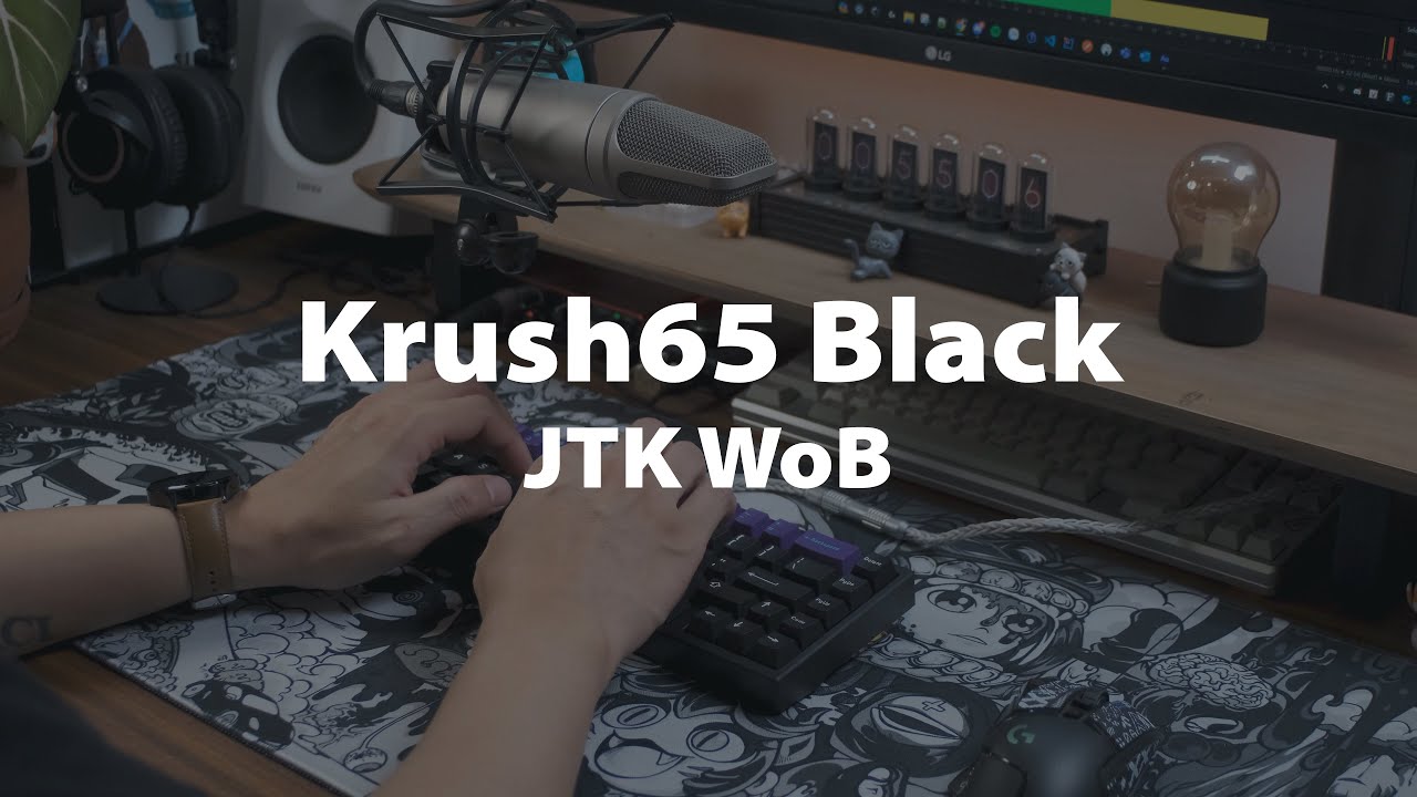 Krush65 Black (prototype) by Nuxros w/ BCP | JTK WoB | Typing ASMR ...