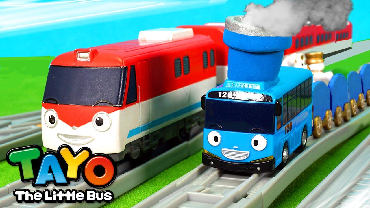 Tayo turned into a blue train like Titipo! | Tayo Carrier Car Play ...