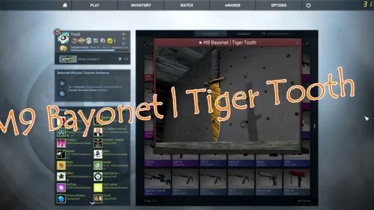 M9 Bayonet Tiger Tooth Showcase - YouTube