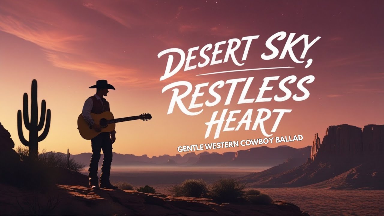 Desert Sky, Restless Heart | Gentle Western Cowboy Ballad 🌙 - YouTube