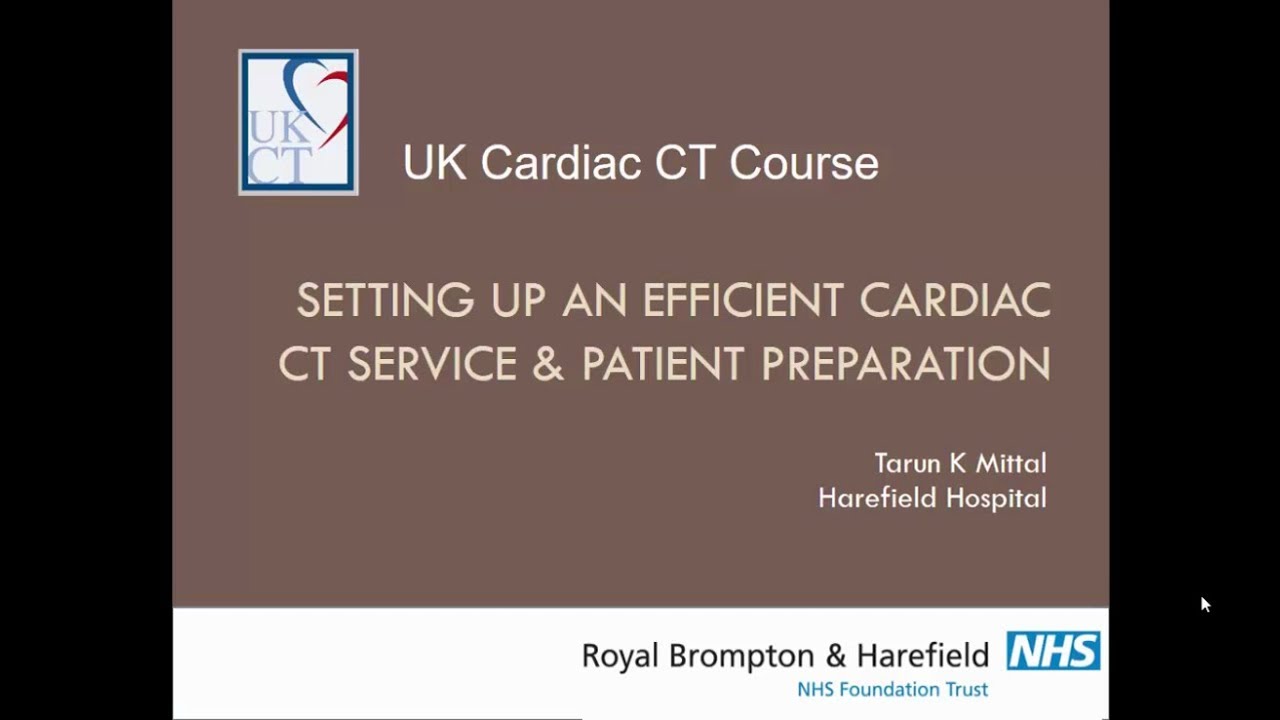 Setting up Cardiac CT service and patient preparation - YouTube