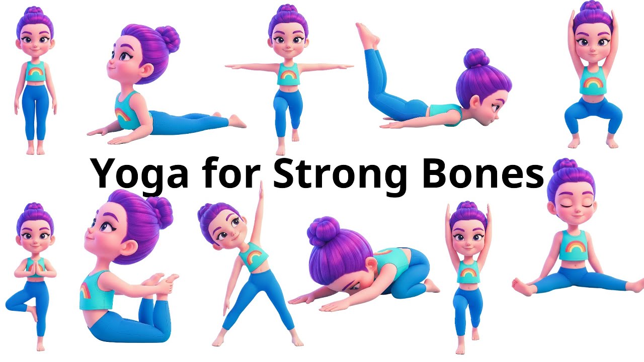 Yoga for Strong Bones | Growth & Energy Routine | Kids’ Yoga - YouTube