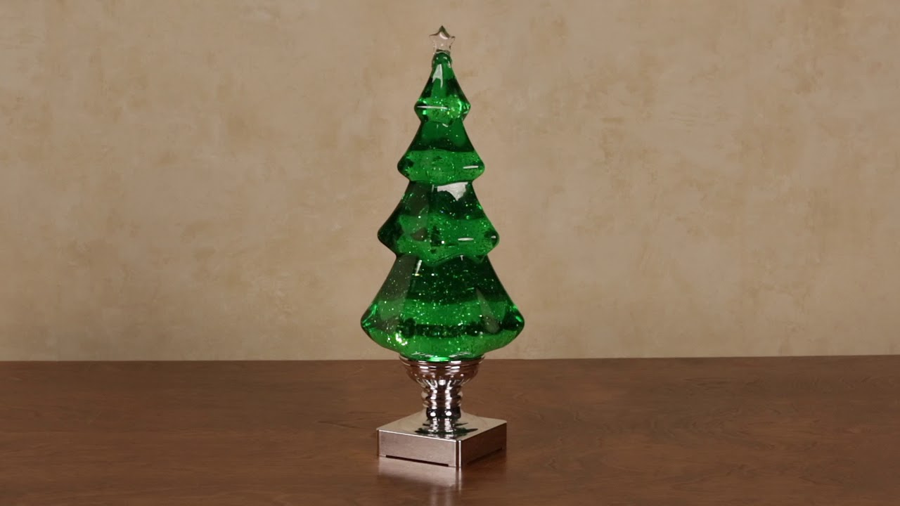 Swirl LED Lighted Christmas Tree Figurine by Roman - YouTube