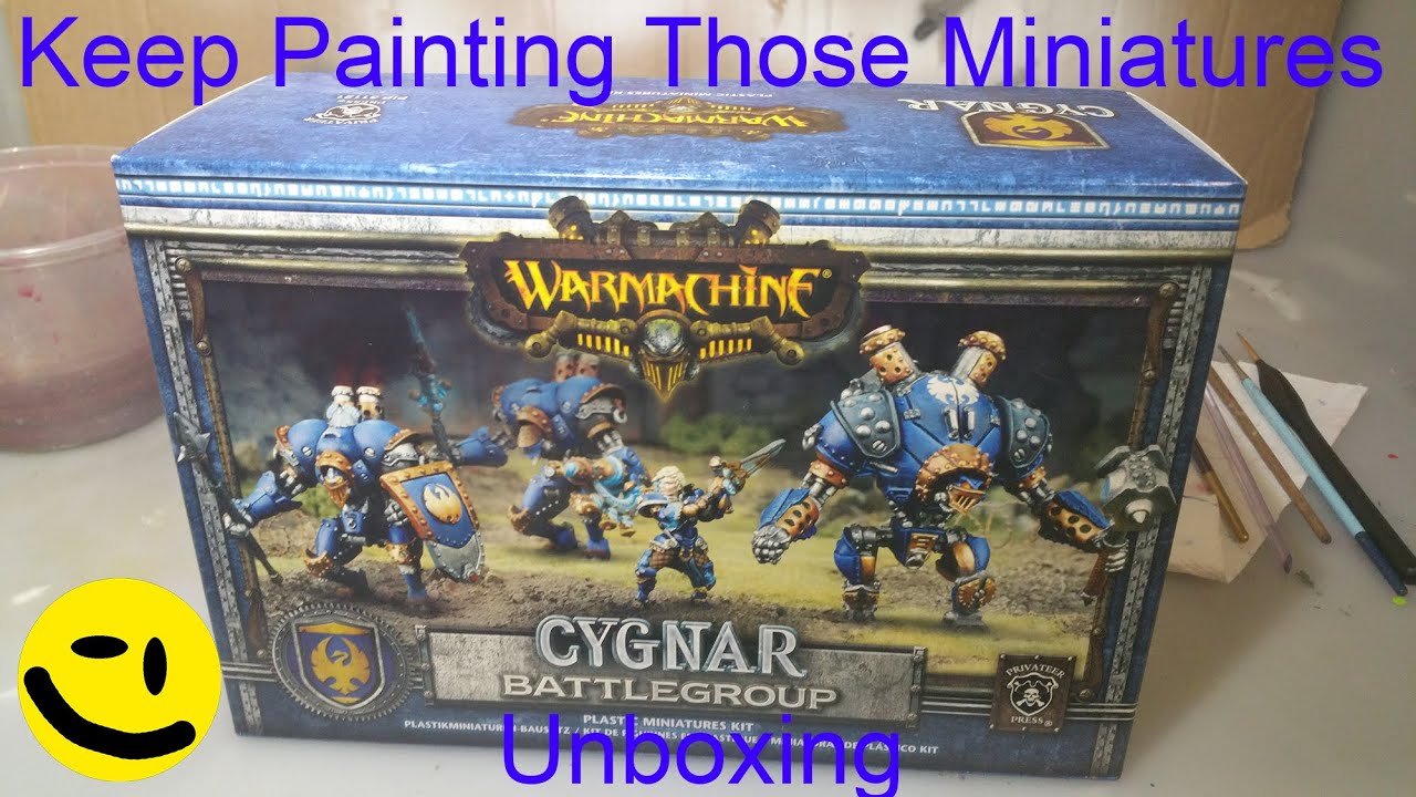 Warmachine Unboxing, Cygnar, Battlegroup, 2016 - YouTube